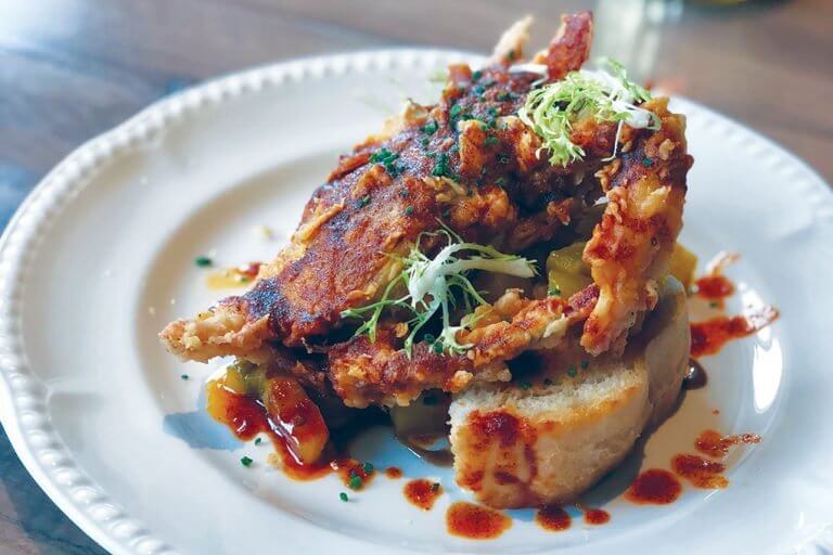 Nashville Soft Shell Crab from The Salt Line - Flavor & The Menu