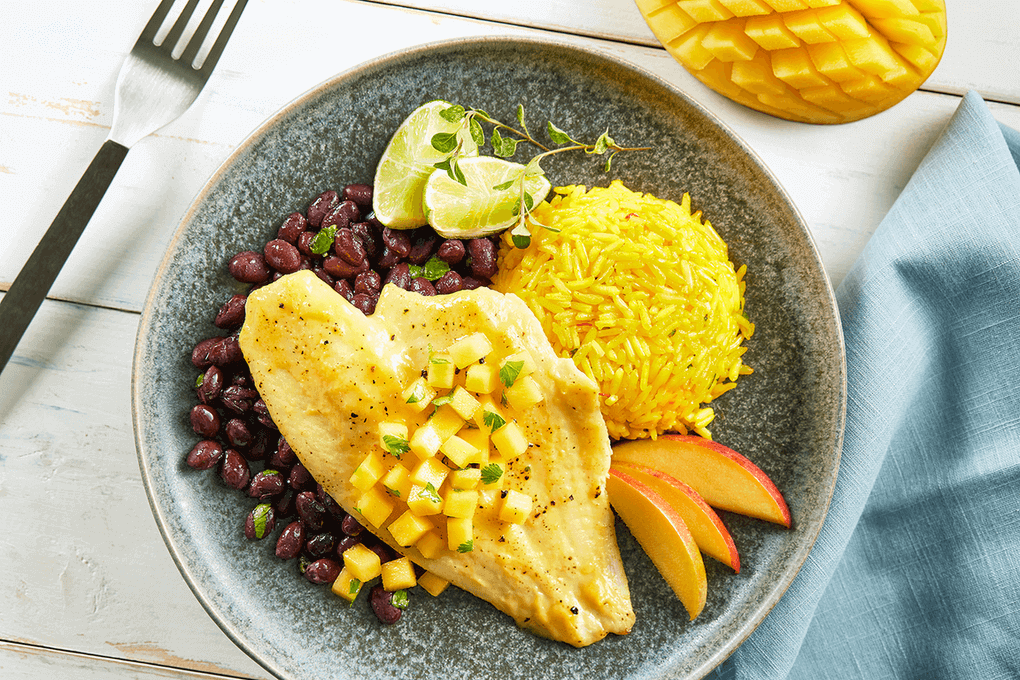Mango Mojo Grilled Flounder - Kitchen Collaborative - Flavor & The Menu