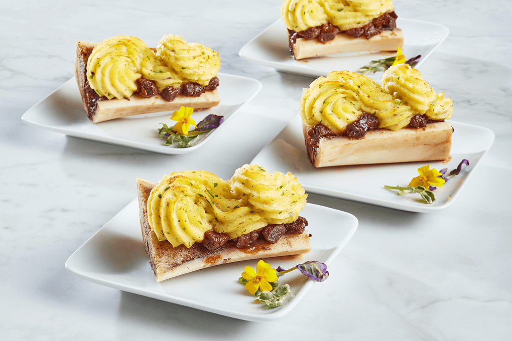 Bone Marrow Duchess Idaho® Potatoes with Braised Beef Cheeks - Flavor ...