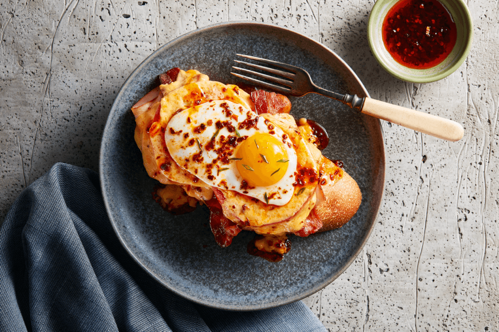 Kentucky Hot Hot Brown with Lee Kum Kee® Chiu Chow Style Chili Crisp ...