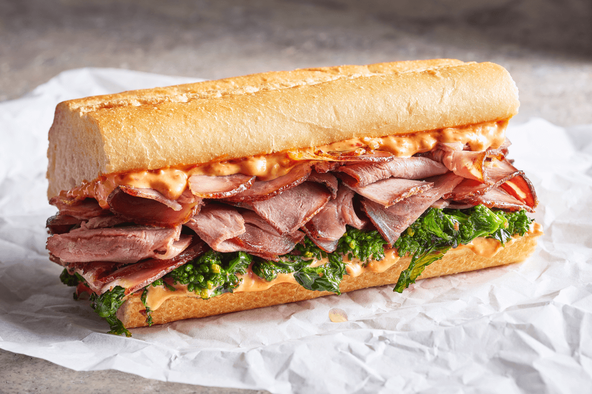 Philly Roast Pork Sandwich with Lee Kum Kee® Sauce for Orange Chicken ...
